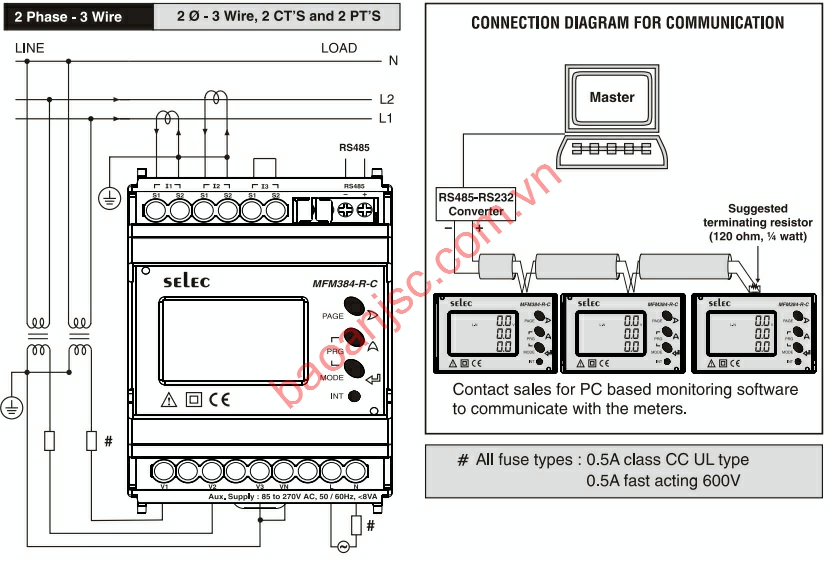 - Đồng hồ đo đa năng Selec MFM384-R-C series - baoanjsc.com.vn - Đồng hồ đo đa năng Selec MFM384-R-C series - baoanjsc.com.vn